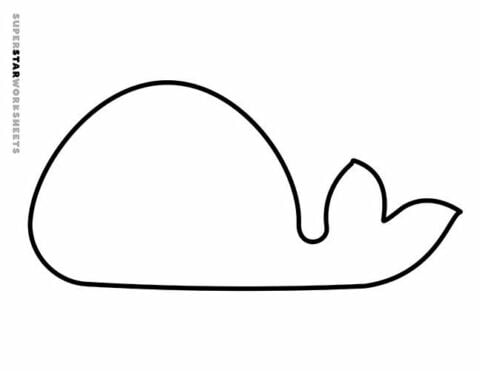 Whale Template (Free Printables) - Superstar Worksheets