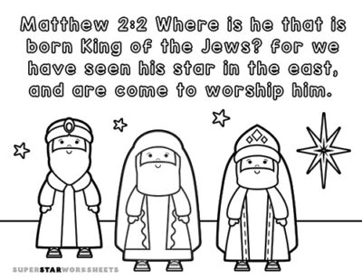 Nativity Coloring Pages (Free Printables) - Superstar Worksheets