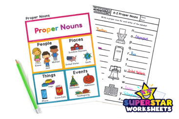 Proper Noun Worksheets - Superstar Worksheets