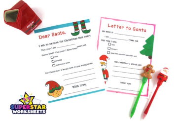Santa Letter Templates (Free Printables) - Superstar Worksheets
