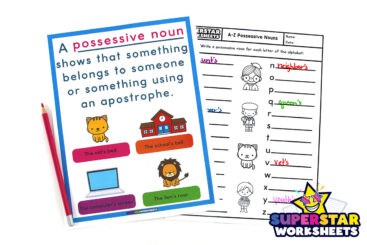 Possessive Noun Worksheets - Superstar Worksheets
