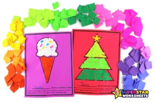 Torn Paper Crafts - Superstar Worksheets