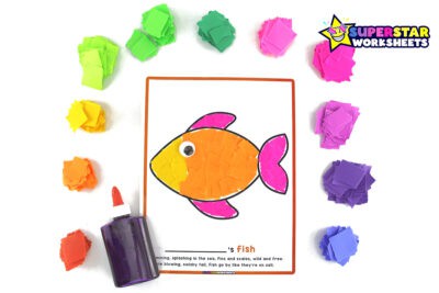 Torn Paper Crafts - Superstar Worksheets