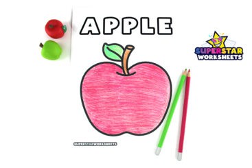Apple Coloring Pages (Free Printables) - Superstar Worksheets