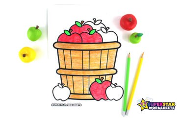 Apple Coloring Pages (Free Printables) - Superstar Worksheets
