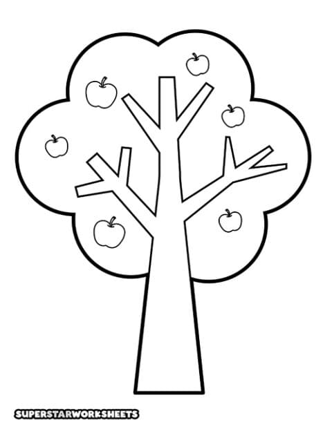 Apple Coloring Pages (Free Printables) - Superstar Worksheets