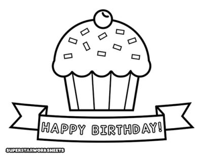 Birthday Cake Coloring Pages (Free Printables) - Superstar Worksheets