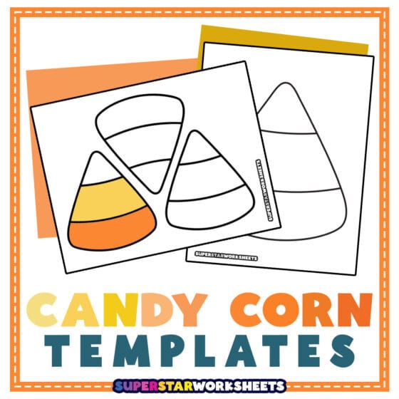 Candy Corn Template (Free Printables) - Superstar Worksheets