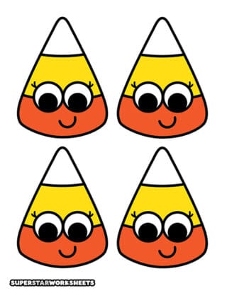 Candy Corn Template (Free Printables) - Superstar Worksheets