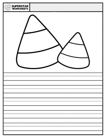 Candy Corn Template (Free Printables) - Superstar Worksheets