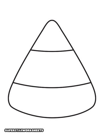 Candy Corn Template (Free Printables) - Superstar Worksheets