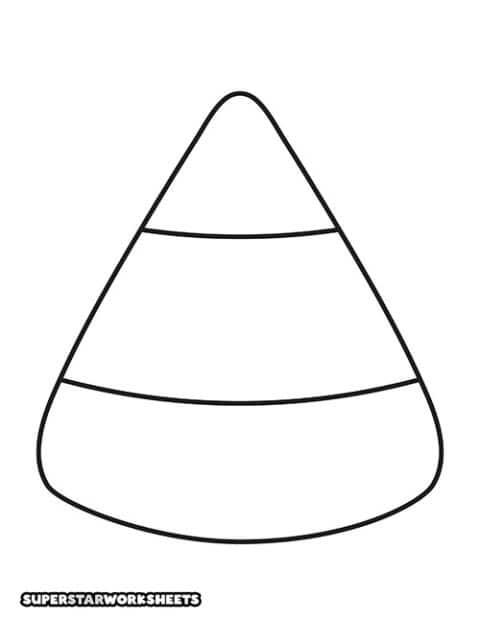 Candy Corn Template (Free Printables) - Superstar Worksheets