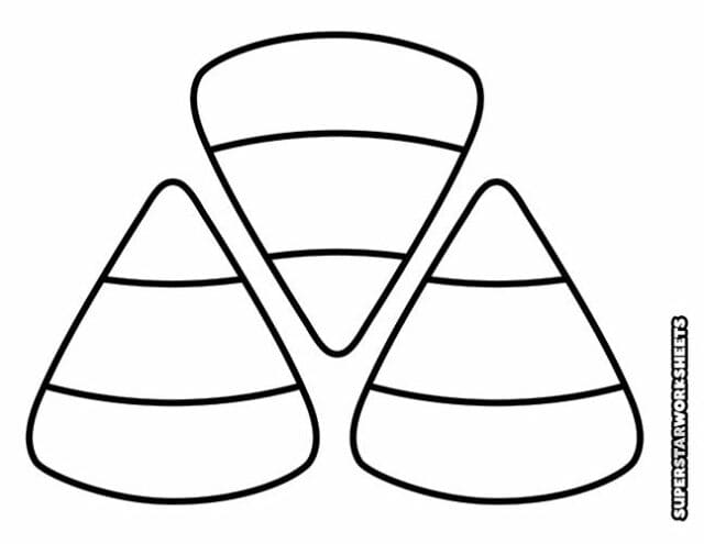 Candy Corn Template (Free Printables) - Superstar Worksheets