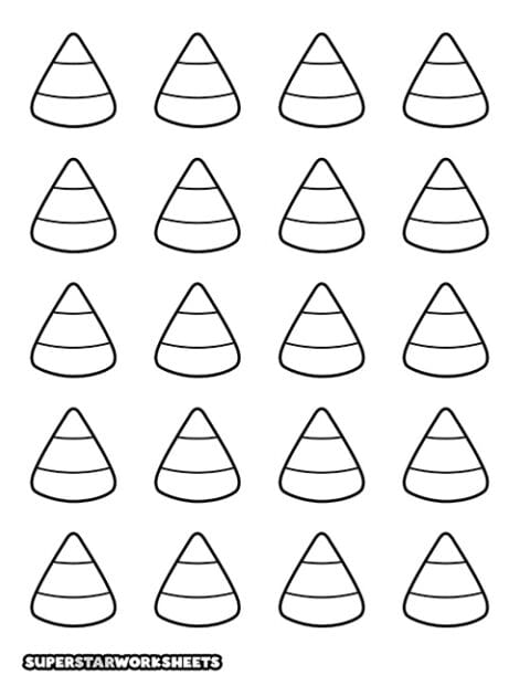 Candy Corn Template (Free Printables) - Superstar Worksheets