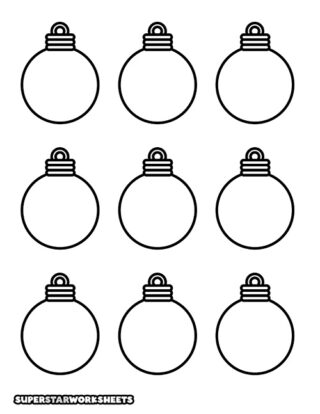 Christmas Light Templates (Free Printables) - Superstar Worksheets