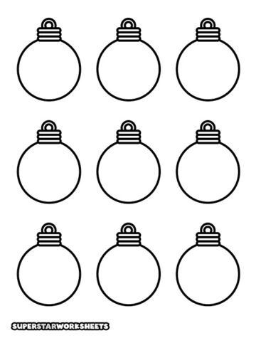 Christmas Light Templates (Free Printables) - Superstar Worksheets