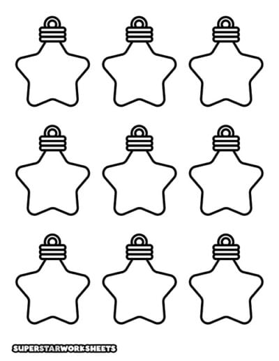 Christmas Light Templates (Free Printables) - Superstar Worksheets