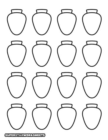 Christmas Light Templates (Free Printables) - Superstar Worksheets