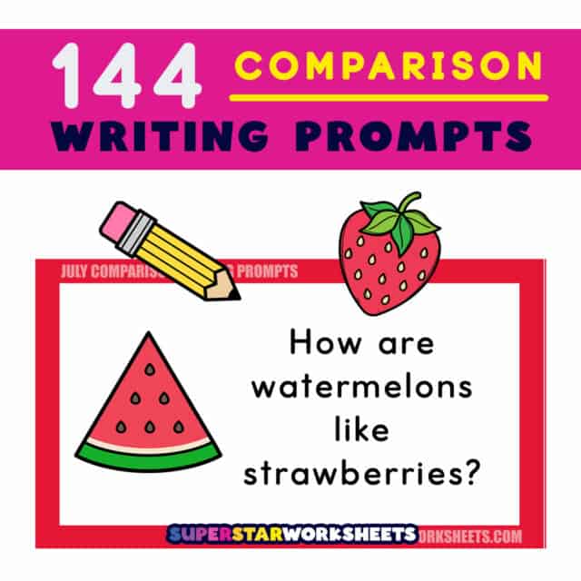 Writing Prompts (Free Printables) - Superstar Worksheets