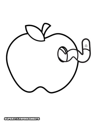 Apple Coloring Pages (Free Printables) - Superstar Worksheets
