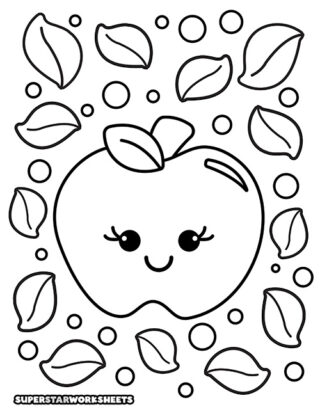 Apple Coloring Pages (Free Printables) - Superstar Worksheets