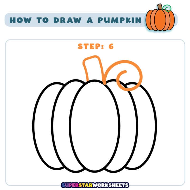 How to Draw a Pumpkin - Superstar Worksheets