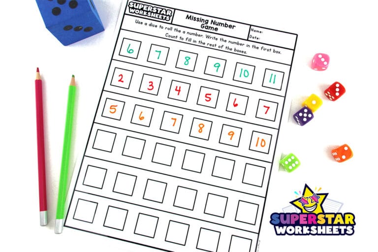 Missing Number Worksheets - Superstar Worksheets