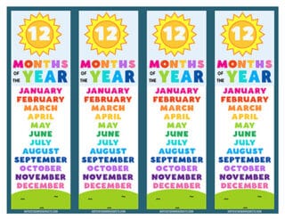 Months of the Year - Superstar Worksheets