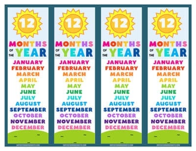 Months of the Year - Superstar Worksheets
