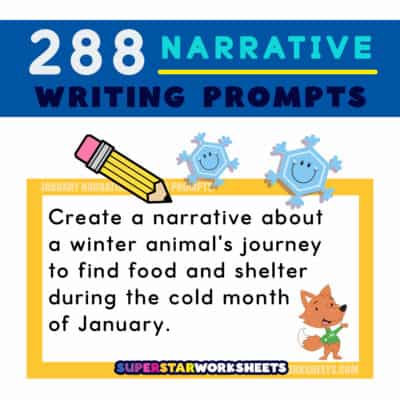 Writing Prompts (Free Printables) - Superstar Worksheets