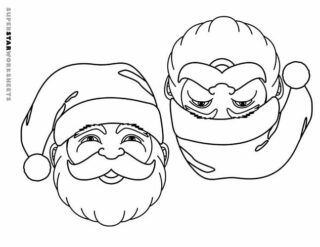 Santa Template - Superstar Worksheets