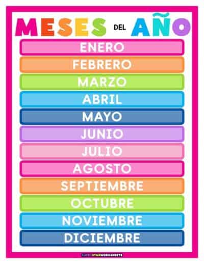 Months of the Year - Superstar Worksheets