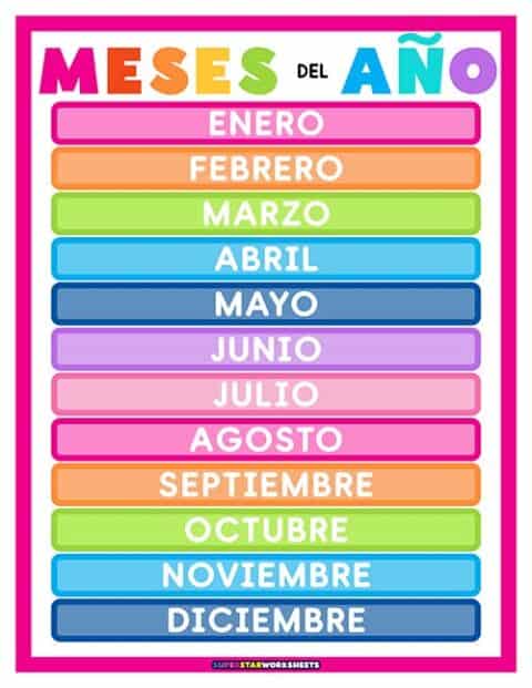 Months of the Year - Superstar Worksheets