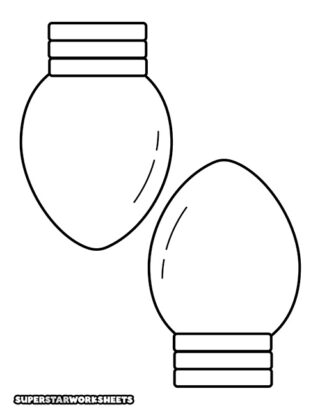 Christmas Light Templates (Free Printables) - Superstar Worksheets