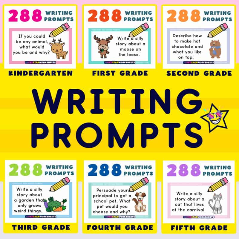 Writing Prompts - Superstar Worksheets