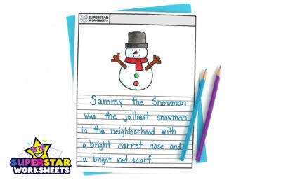 How to Draw a Snowman - Superstar Worksheets