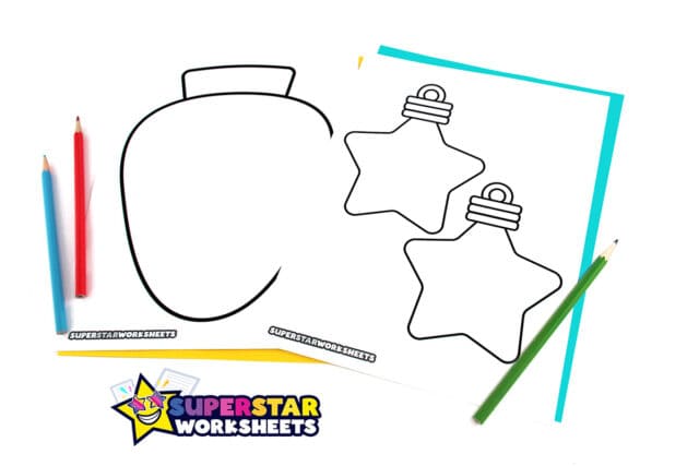 Christmas Light Templates (Free Printables) - Superstar Worksheets