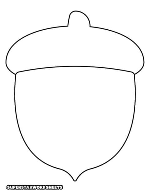 Acorn Coloring Pages (Free Printables) - Superstar Worksheets