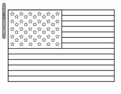 American Flag Template (Free Printables) - Superstar Worksheets