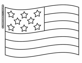 American Flag Template (Free Printables) - Superstar Worksheets