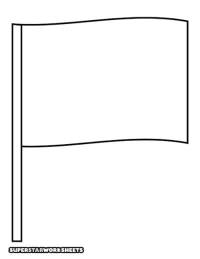 Flag Template - Superstar Worksheets