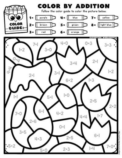 Dinosaur Color By Number - Superstar Worksheets