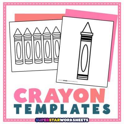Crayon Template (Free Printables) - Superstar Worksheets