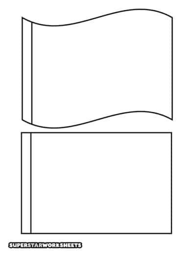Flag Template - Superstar Worksheets