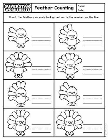 Thanksgiving Worksheets - Superstar Worksheets