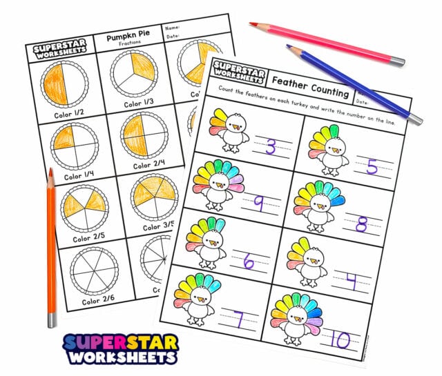 Thanksgiving Worksheets (Free Printables) - Superstar Worksheets