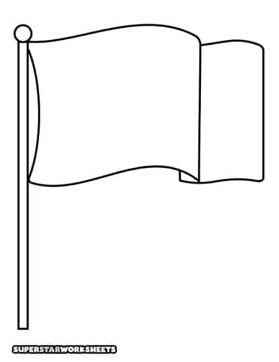 Flag Template - Superstar Worksheets