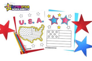 American Flag Coloring Pages (Free Printables) - Superstar Worksheets