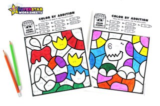 Dinosaur Color By Number - Superstar Worksheets