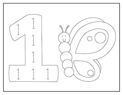 Number 1 Worksheets - Superstar Worksheets